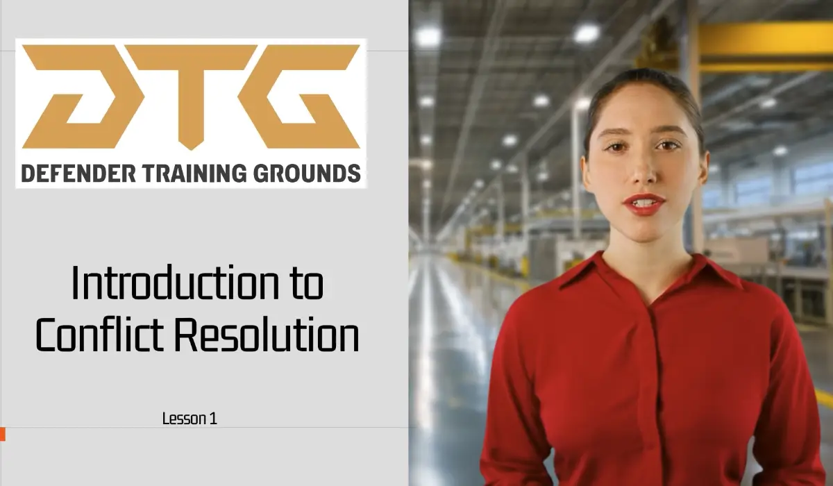 Lesson 1: Introduction to Conflict Resolution - Defender Training Grounds